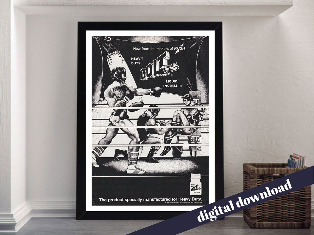 Retro BOLT Aroma Advert Poster - Digital Printable A3 Download - Gay ...