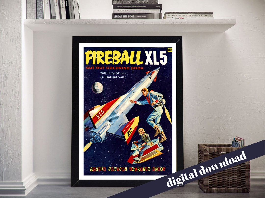 Fireball XL5 Vintage TV Show Puppet Poster - Digital Printable A3 ...