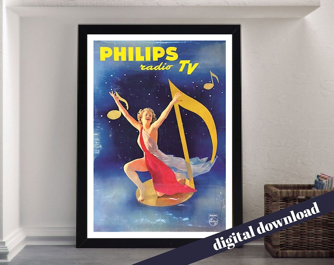 1950's Mid Century Advert for Philco Predicta Televisions A3 Poster ...