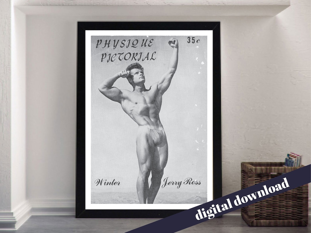 PHYSIQUE PICTORIAL Vintage Beefcake Muscle Physique Magazine Cover Descarga digital imprimible ...