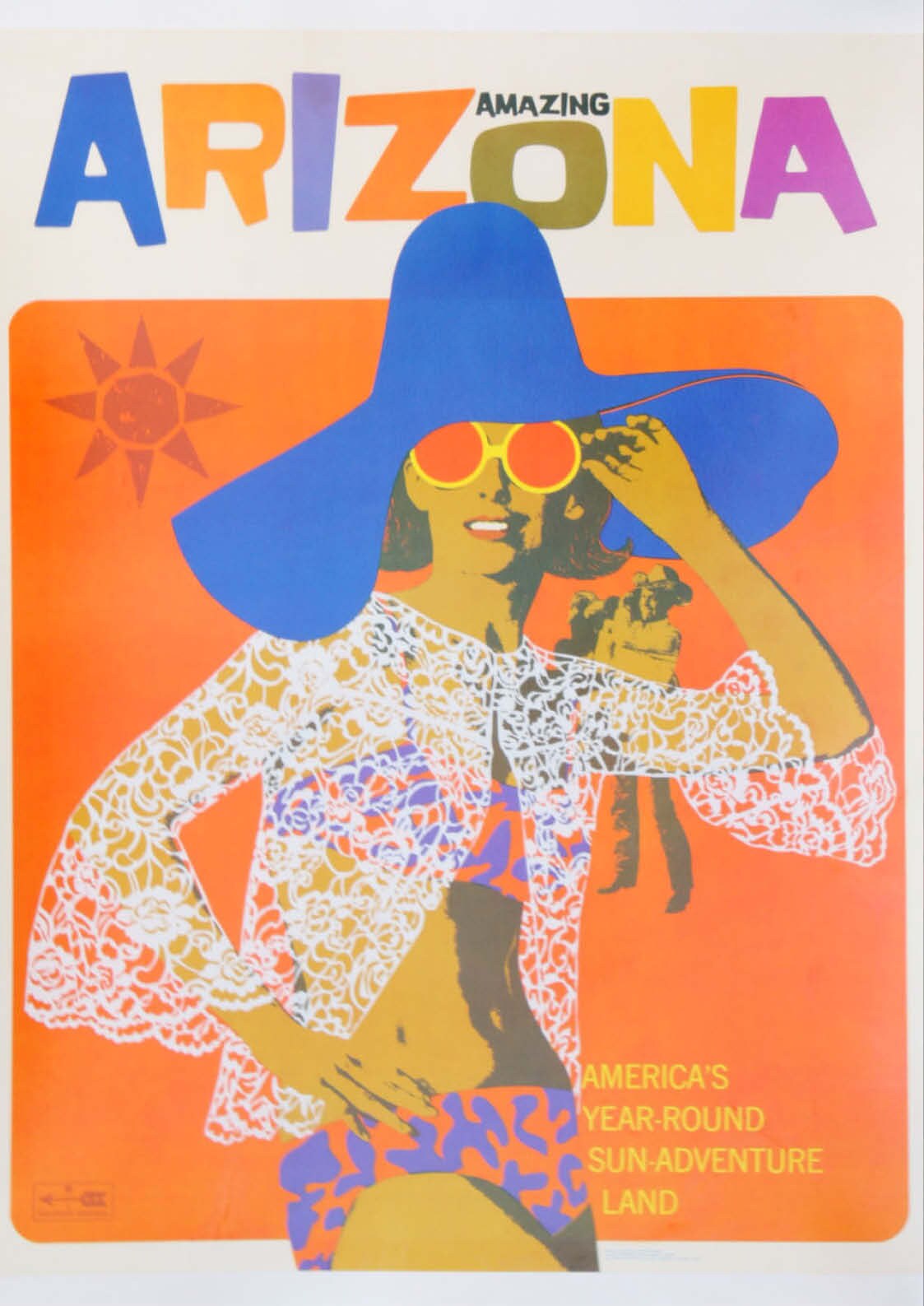 Arizona Mid Century American Vintage Travel Poster A3 - Etsy