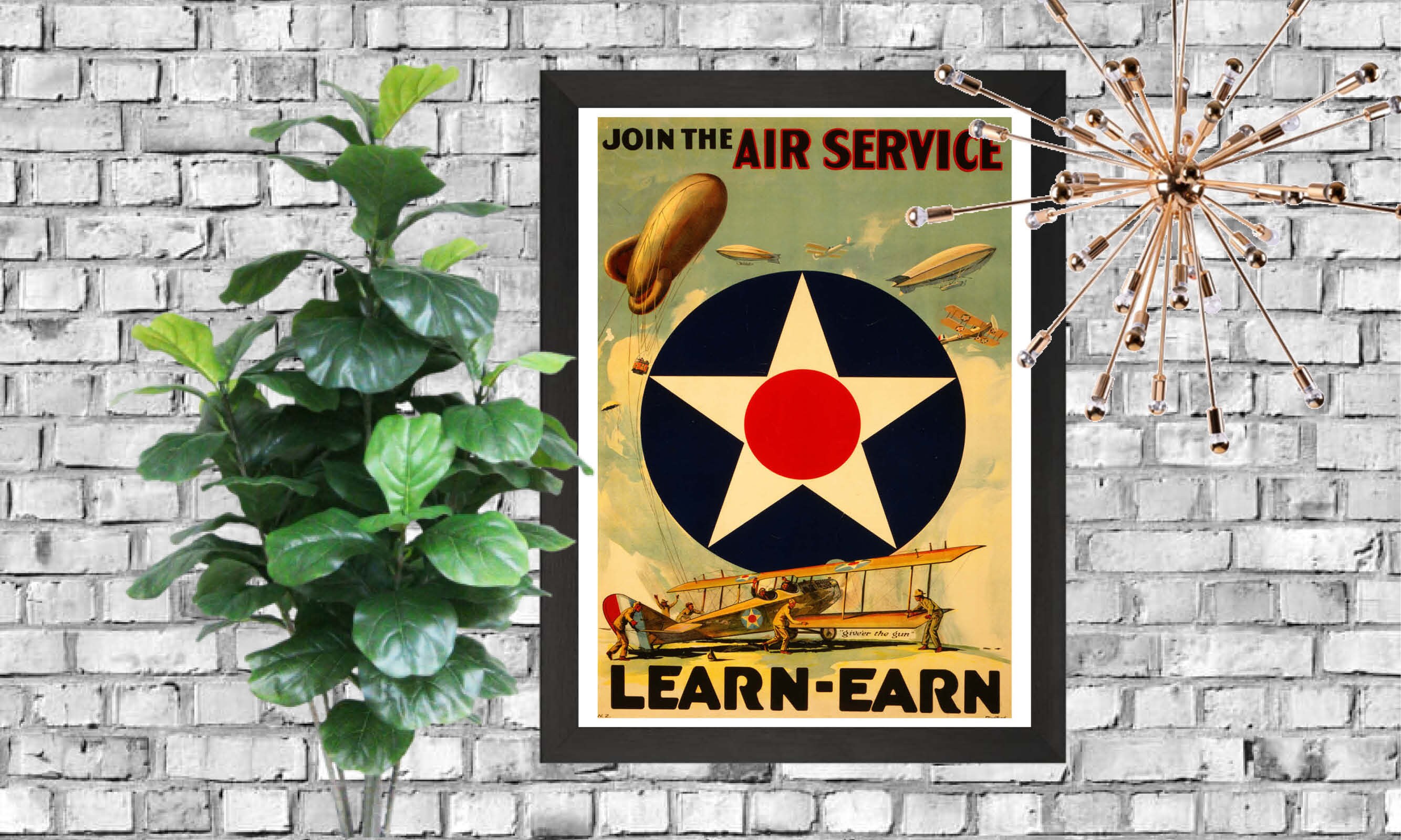Join the Air Force Vintage American War Poster A3 Downloadable Art ...