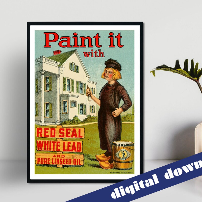 White Lead Paint - Etsy