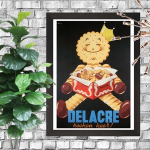 Delacre Cookie Advert Poster A3 Downloadable Art Print - Etsy