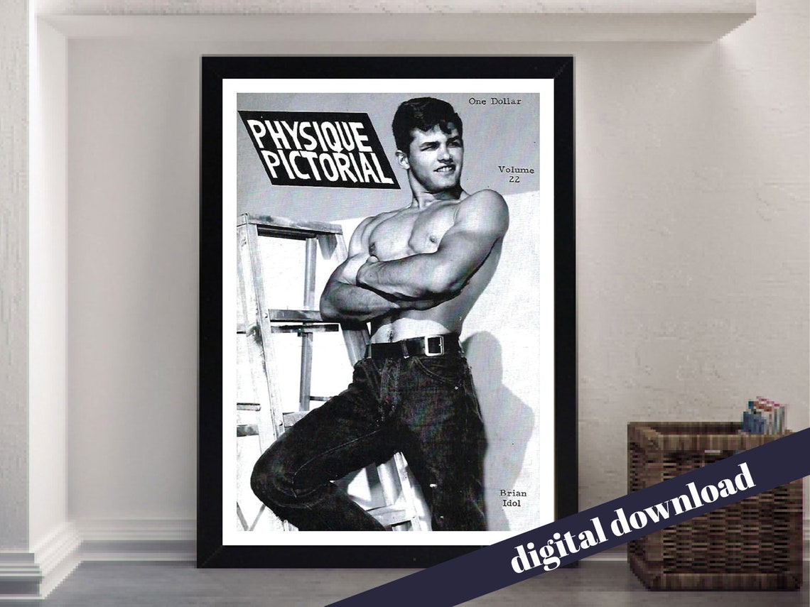 Set of 4 PHYSIQUE PICTORIAL Vintage Gay Muscle Physique Magazine Covers ...