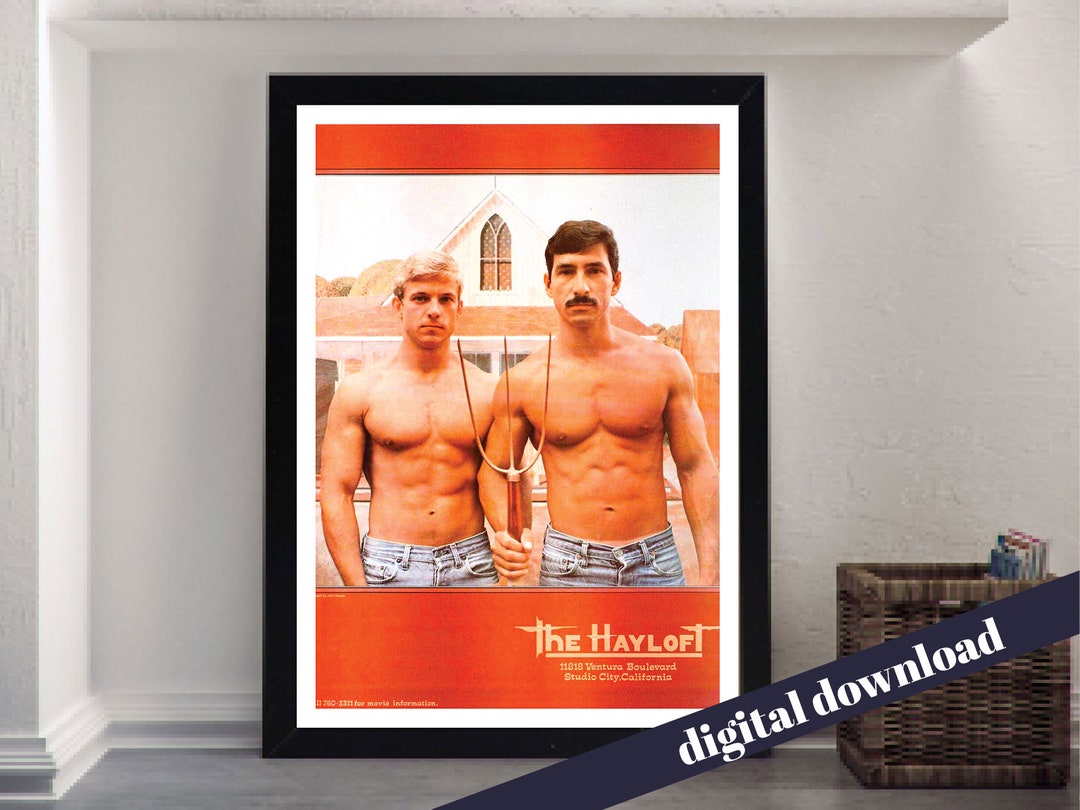 THE HAYLOFT California Vintage Gay Nightclub Poster - Digital Printable ...