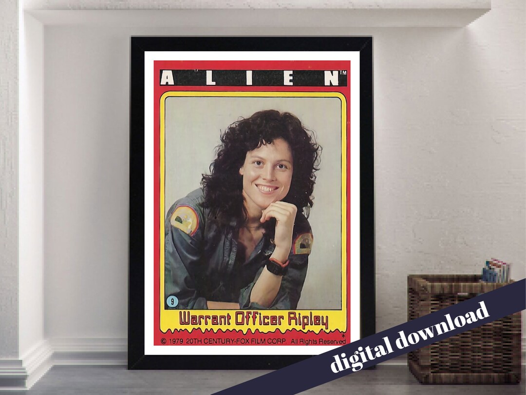 Warrant Officer Ripley Alien 1979 Trading Card Poster - Digital ...