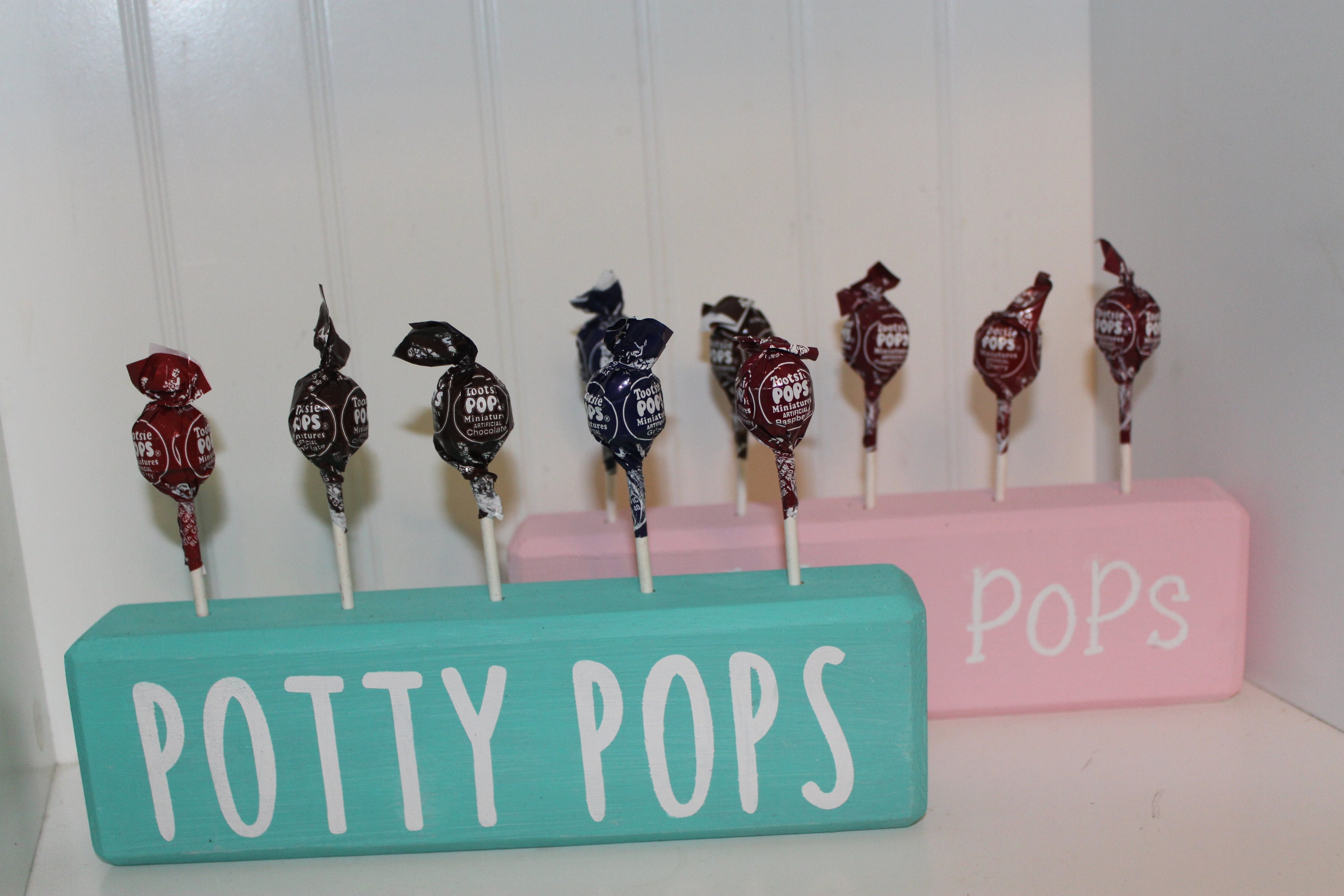 Potty pops potty training rewards lolly pop holder potty | Etsy