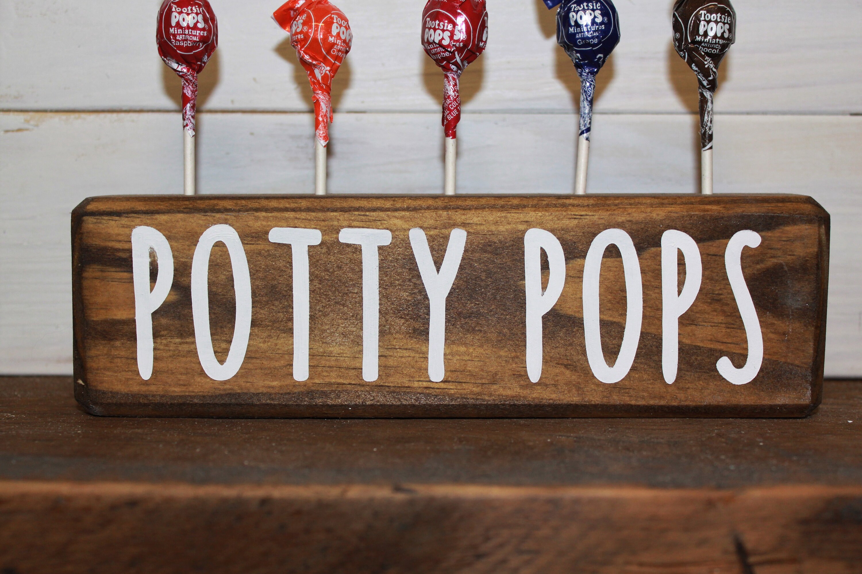Potty pops potty training rewards lolly pop holder potty | Etsy