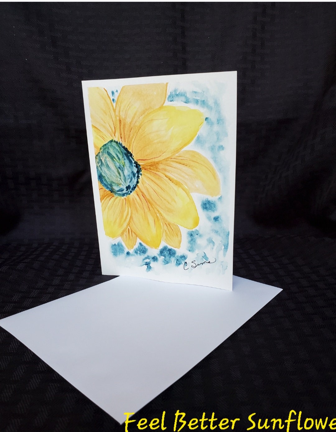 Sunflower Greeting Cards - Etsy UK