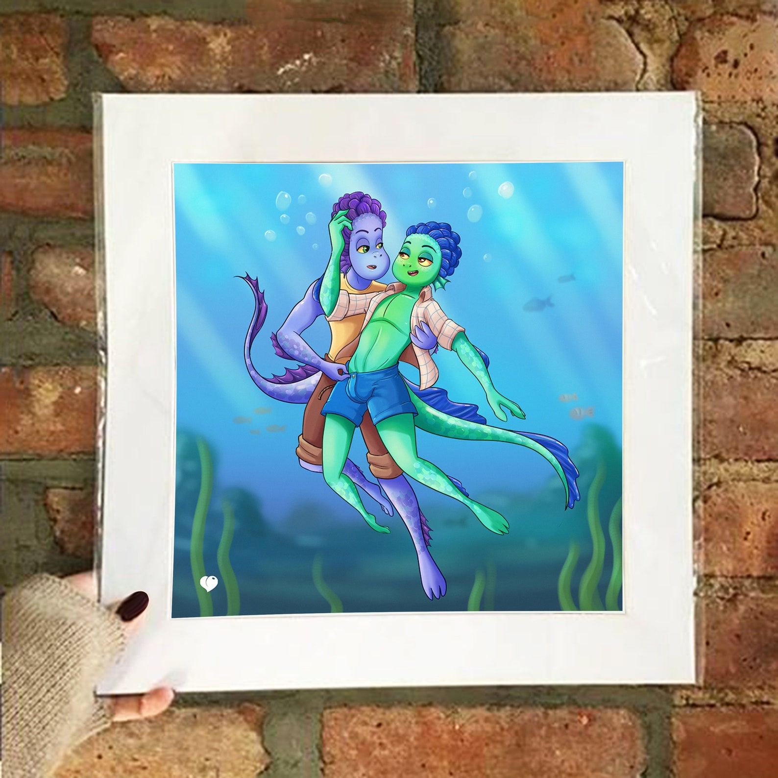 Poster Luca Disney Lgbti Fan Art Gay Artwork Lgbt Queer Etsy