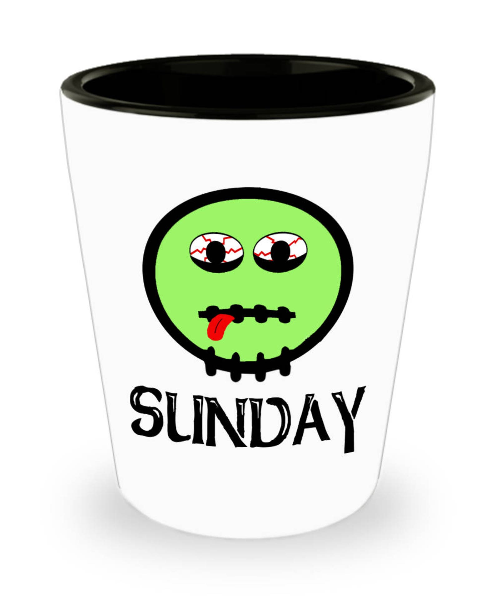 Shot Glasses SKULLS Days of the Week Monday to Thursday or Friday to ...