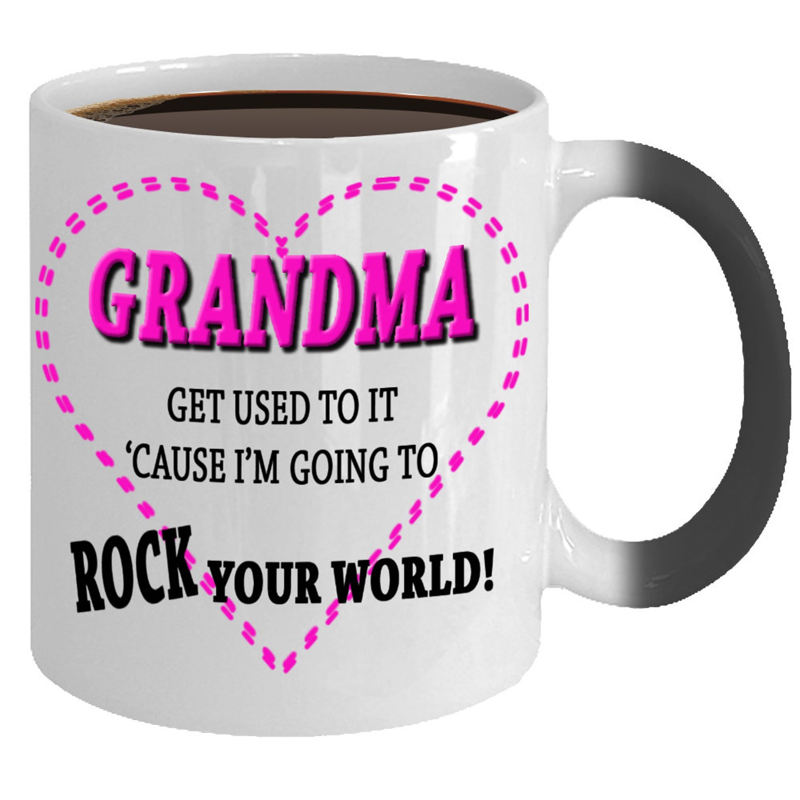 Color Changing Coffee Mug New Grandma Heat Changing Mugs Custom Coffee ...