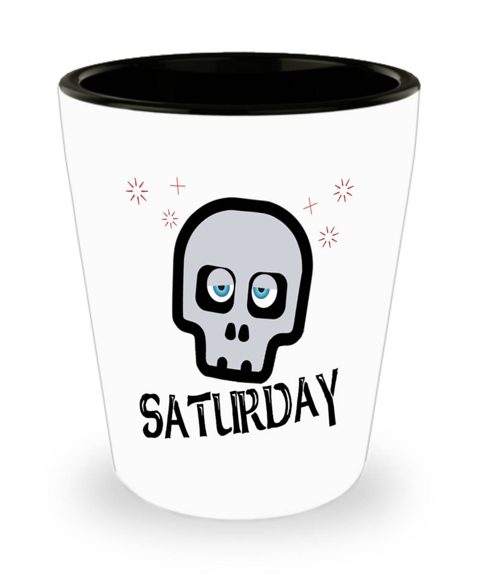Shot Glasses SKULLS Days of the Week Monday to Thursday or Friday to ...