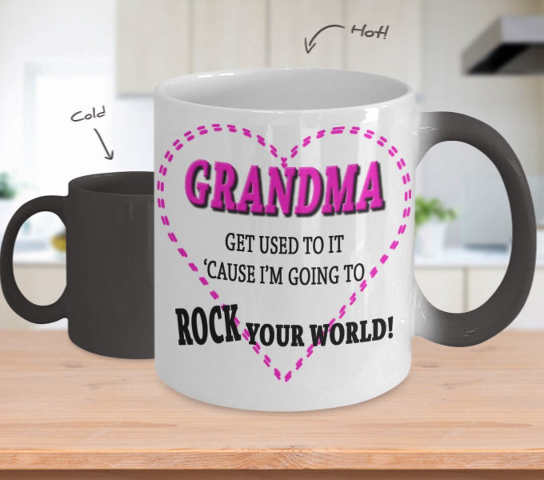 Color Changing Coffee Mug New Grandma Heat Changing Mugs Custom Coffee ...