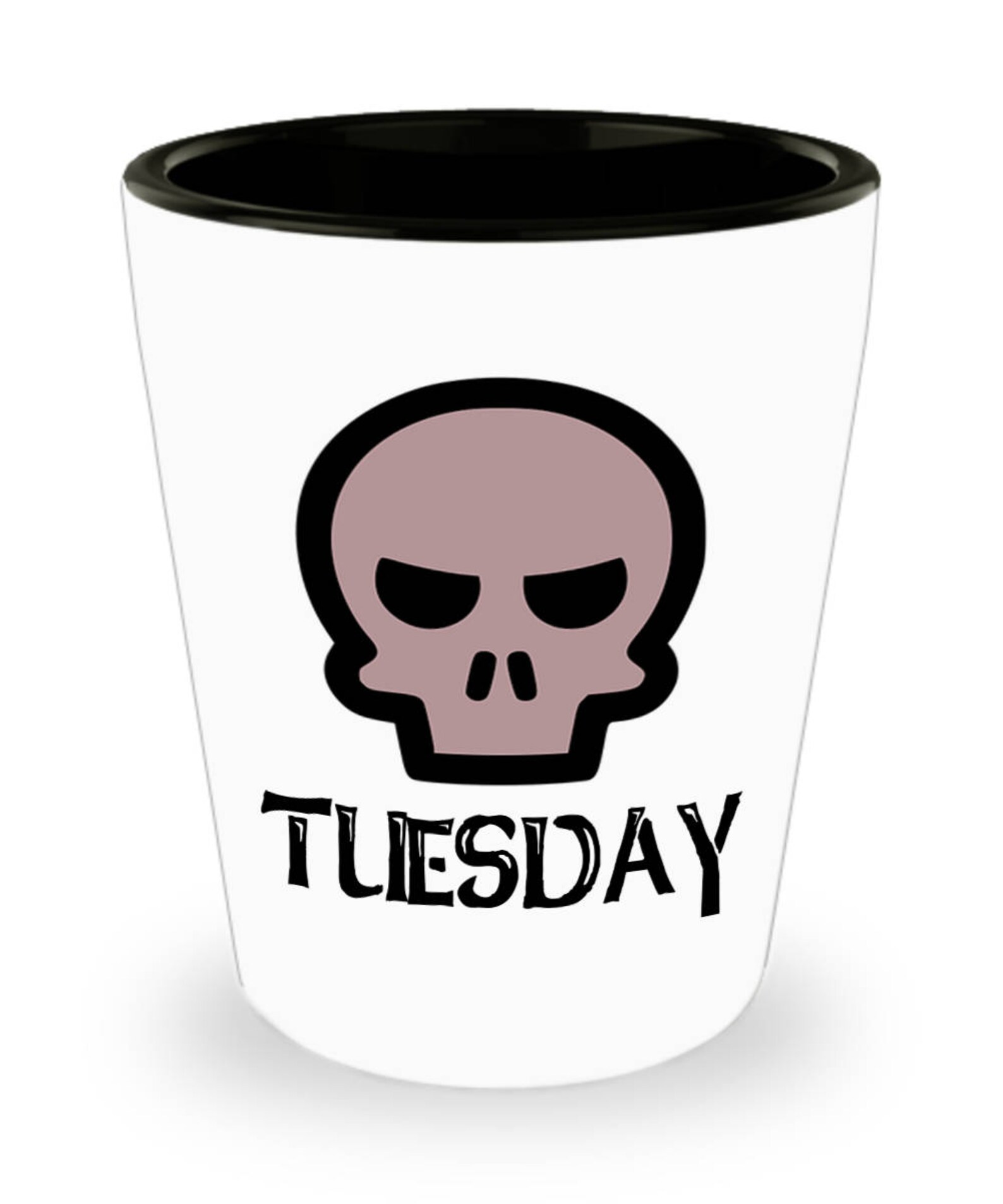 Shot Glasses SKULLS Days of the Week Monday to Thursday or Friday to ...