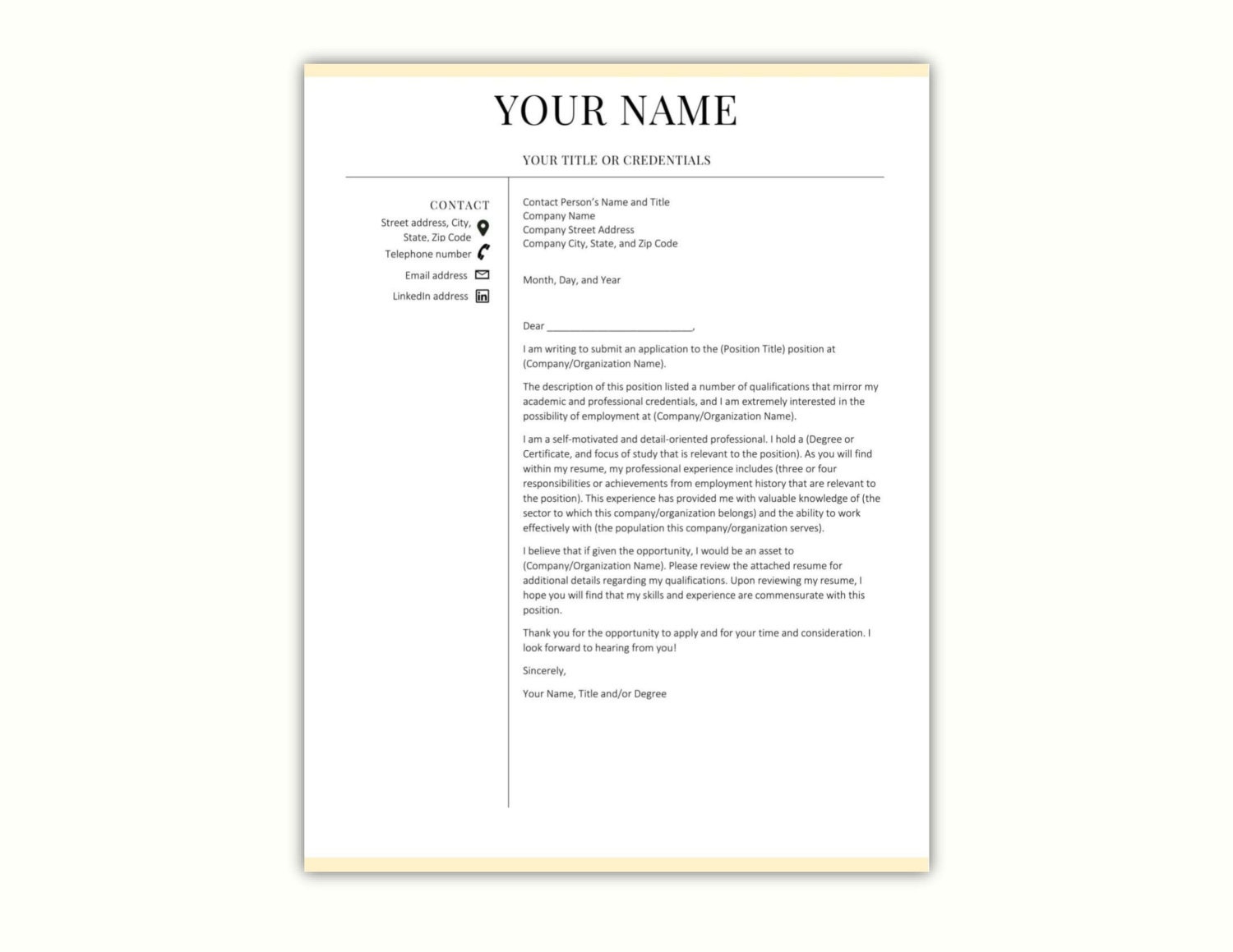 Minimal Resume Template CV Template Word Resume Template CV Etsy minimal-resume-template-cv-template-word-resume-template-cv-etsy