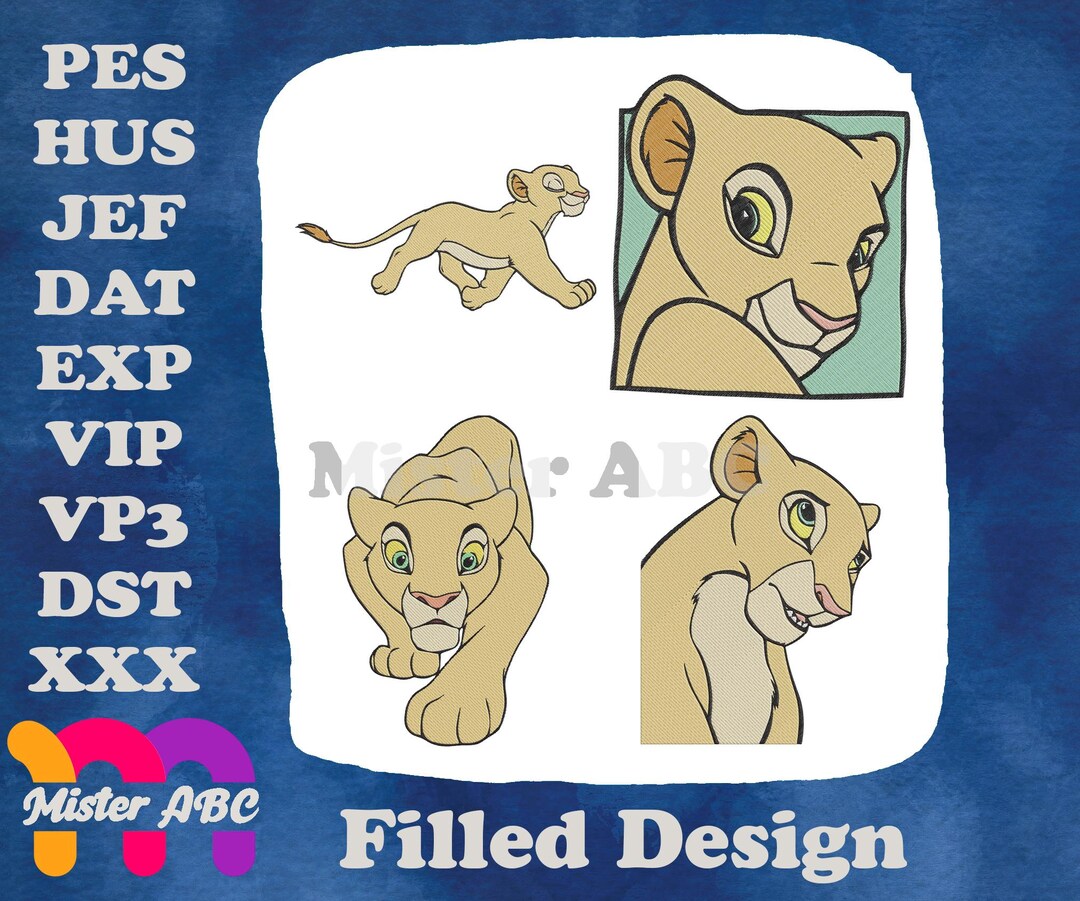 The Lion King Nala Cub Lioness Running Sitting and Portraits Character ...