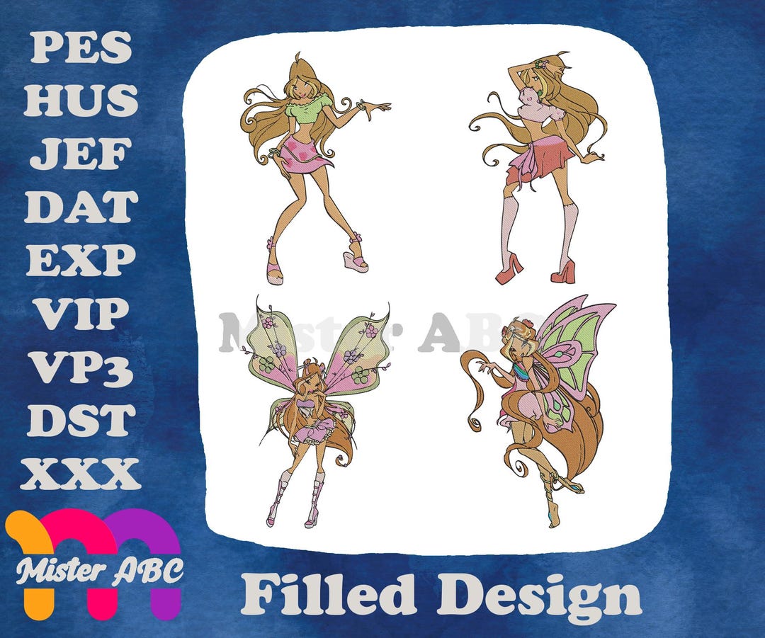 Winx Club Flora Fairy of Nature and Tecna Fairy of Technology Magical ...