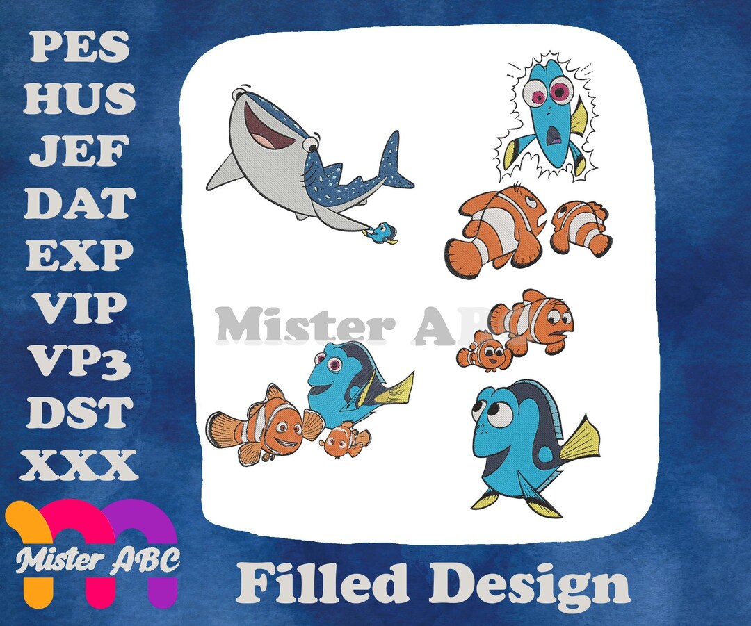 Finding Dory - Dory - Nemo - Marlin - Destiny the Whale Shark - Ocean ...