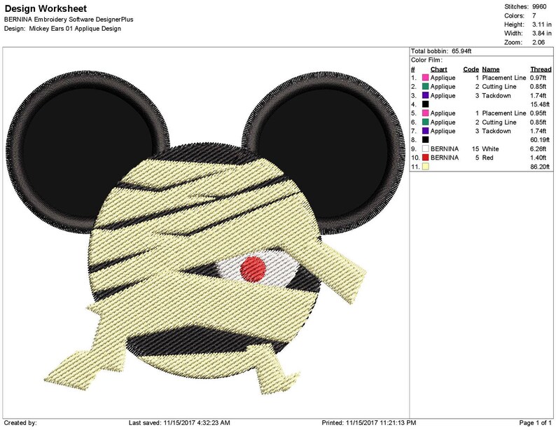 Mickey Ears 01 Applique Design Mickey Embroidery Design - Etsy