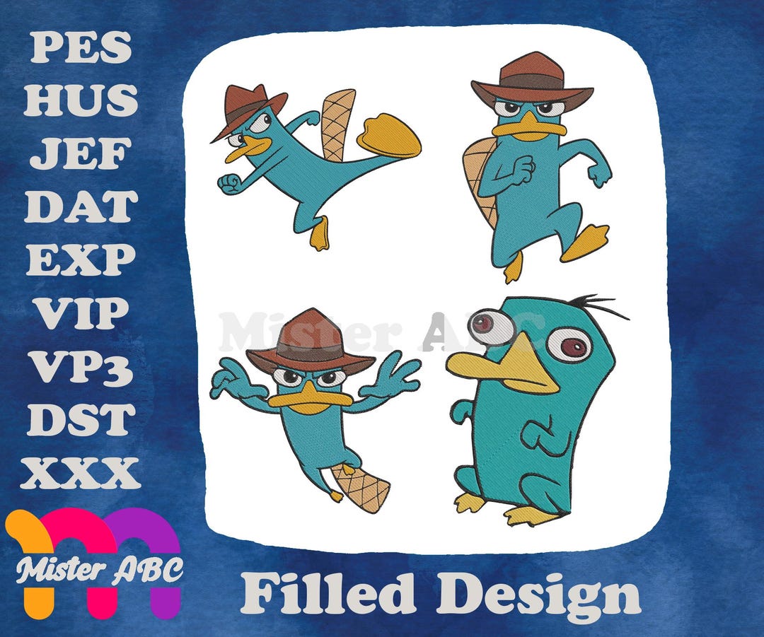 Disney Phineas and Ferb Perry the Platypus Agent P Action Poses ...