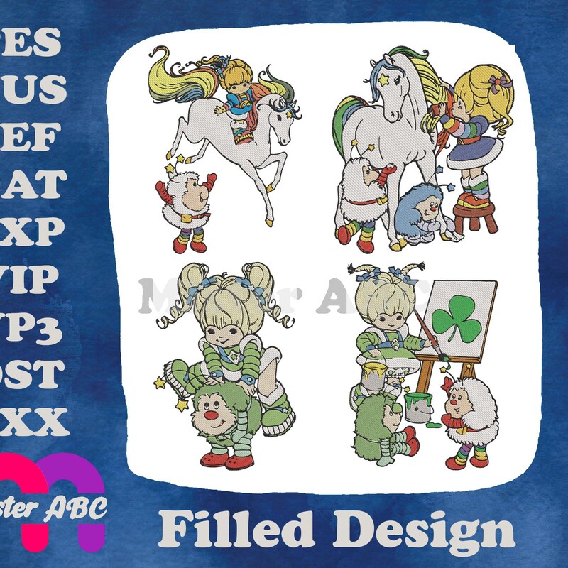Rainbow Brite Pattern - Etsy