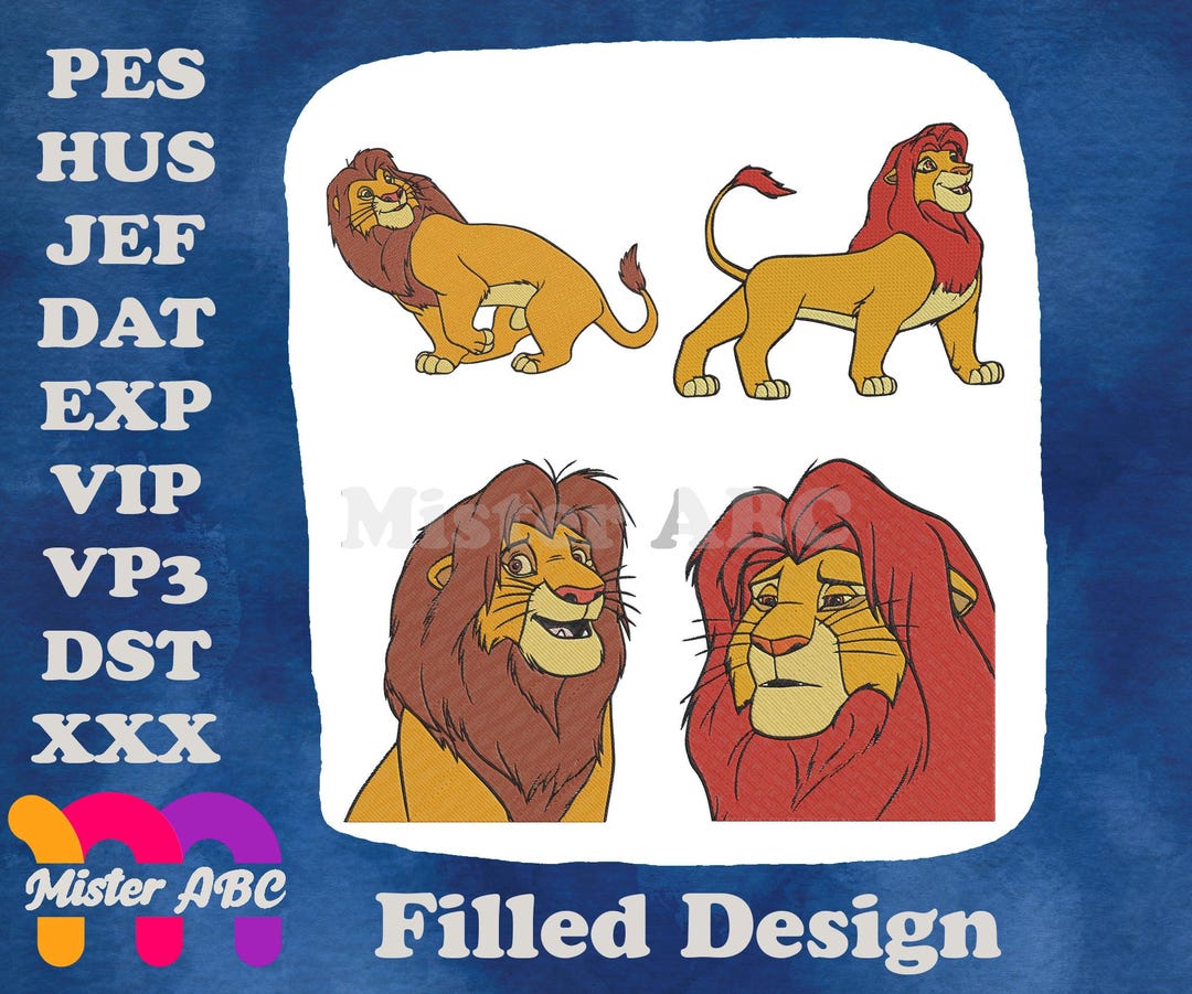 The Lion King Mufasa Majestic Lion King Various Standing Poses and ...