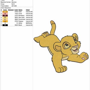 The Lion King Simba Cub Young Lion Roaring Playing Pouncing and Sitting ...