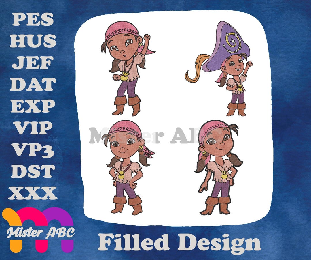 Disney Jake Never Land Pirates Izzy With Pixie Dust Genie Character ...