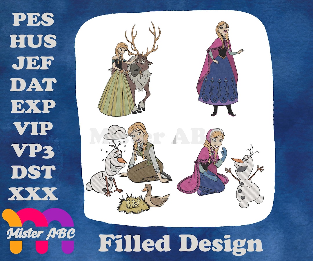 Disney Frozen Anna Kristoff Sven Olaf Snowman Adventure Group Friends ...