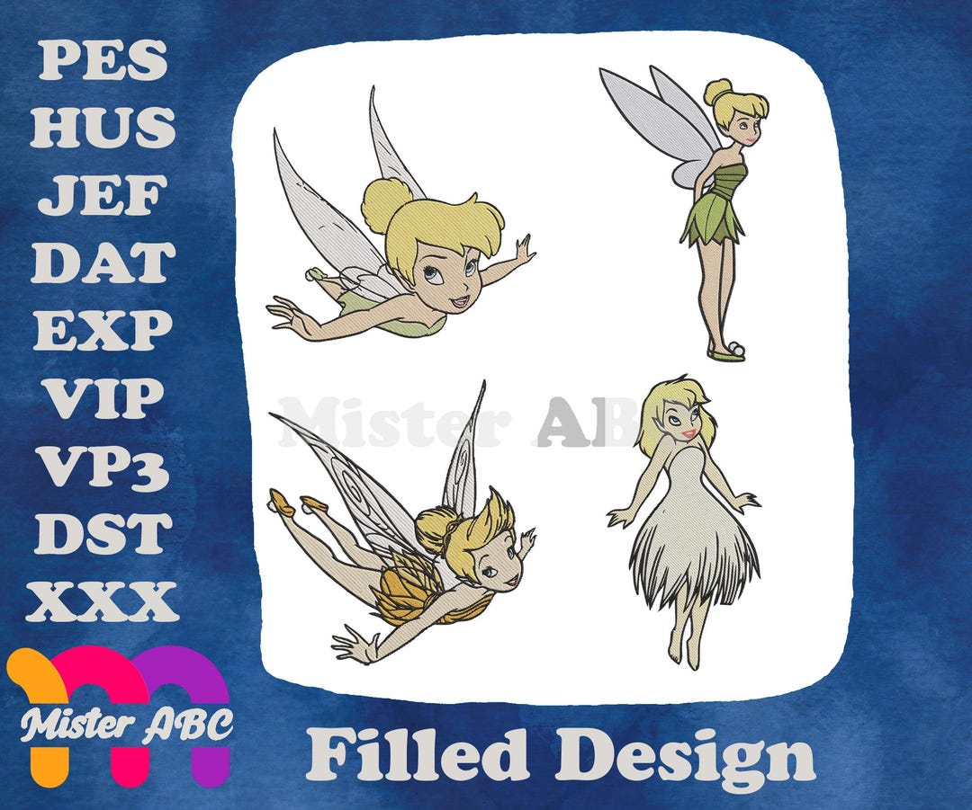 Tinker Bell - Classic Disney Fairy Magic - Multiple Flying and Sitting ...