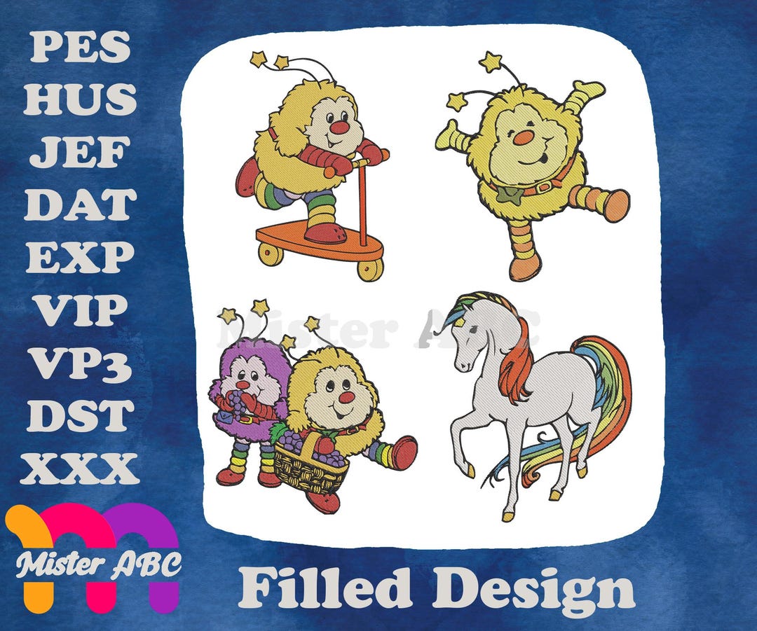 Rainbow Brite Sprites Playing Music Scooter Starlite Horse Color Power ...