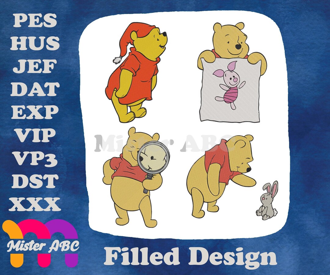 Winnie the Pooh Bear - Sleeping Hat Piglet Bed Clock Rabbit Friends ...