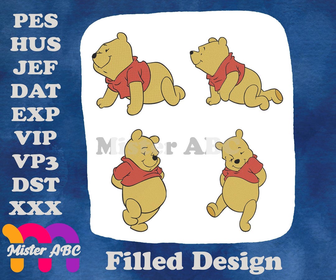 Winnie the Pooh Bear - Crawling Lying Down Small Standing Walking ...