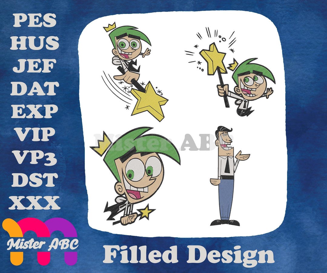 Fairly Oddparents Cosmo Fairy Godparent Wand Magic Star Timmy Turner ...