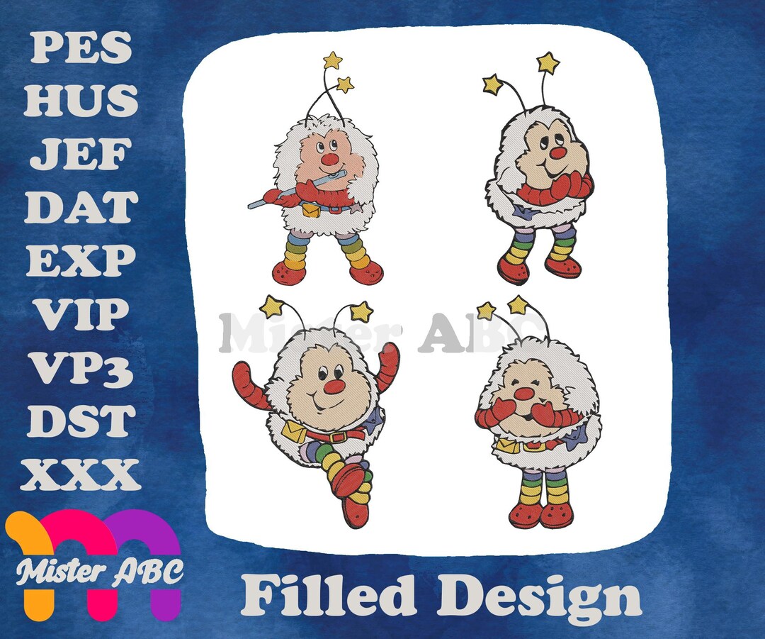 Rainbow Brite Sprites Christmas Santa Outfits Painting Playing Flute ...