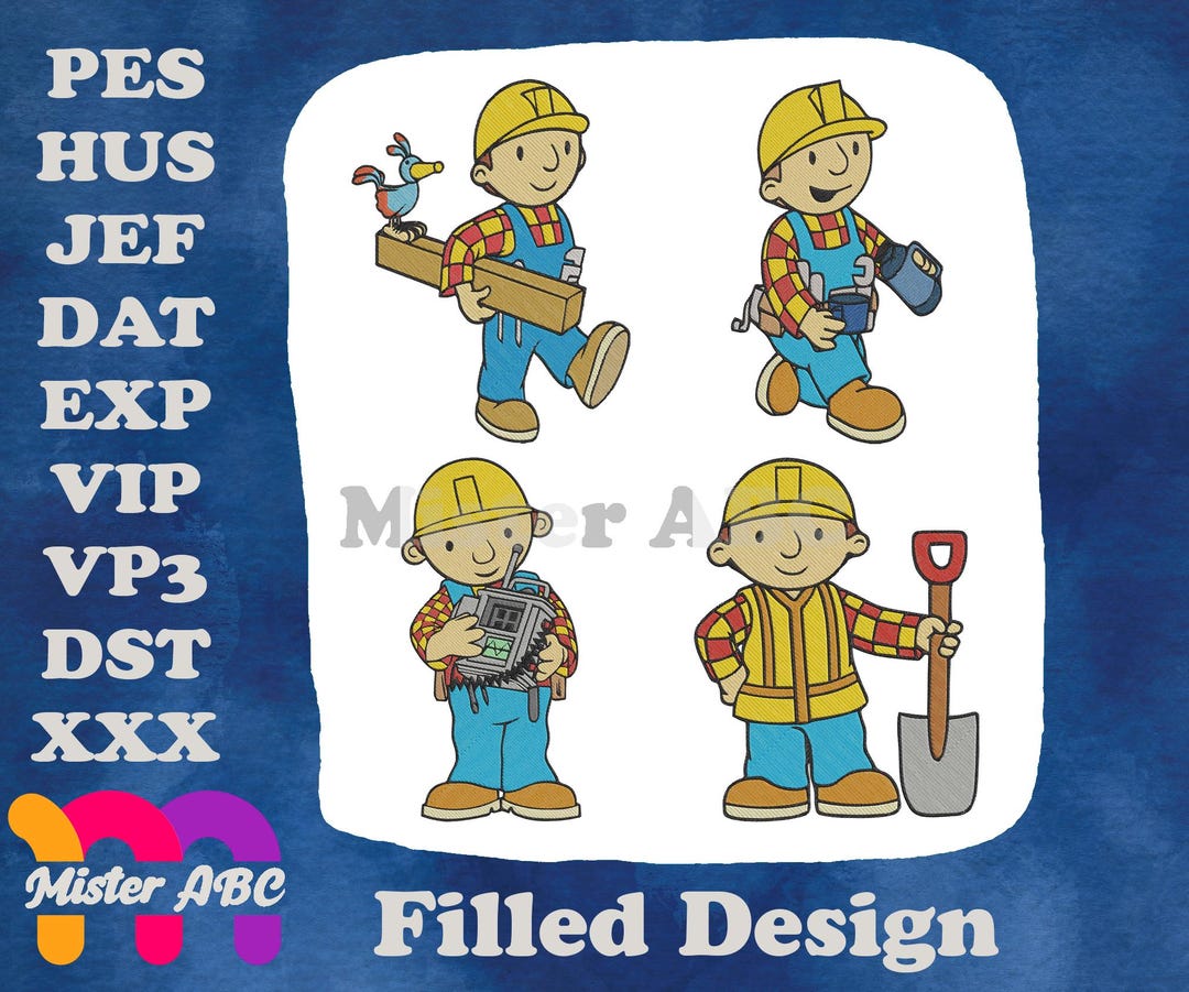 Bob the Builder Bob With Various Construction Tools Shovel and Toolbox ...
