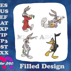 Looney Tunes Bugs Bunny Santa Banjo Daffy Duck Saxophone Classic ...