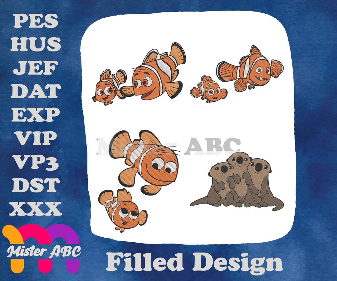 Finding Nemo and Dory - Nemo and Marlin Clownfish - Cute Sea Otters ...