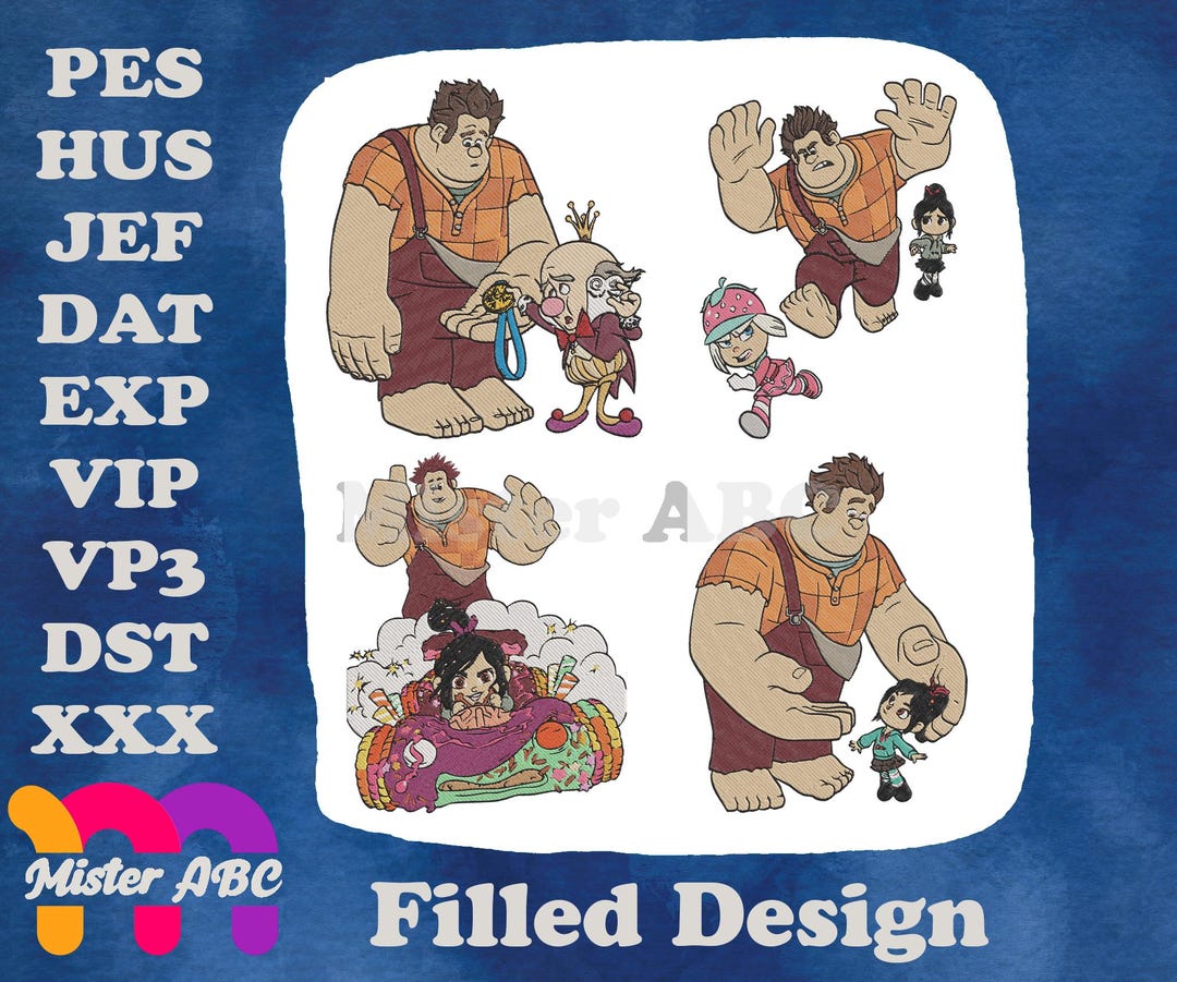 Wreck It Ralph and Vanellope With Sugar Rush Racers Group - Taffyta ...