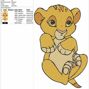 The Lion King Simba Cub Young Lion Roaring Playing Pouncing and Sitting ...