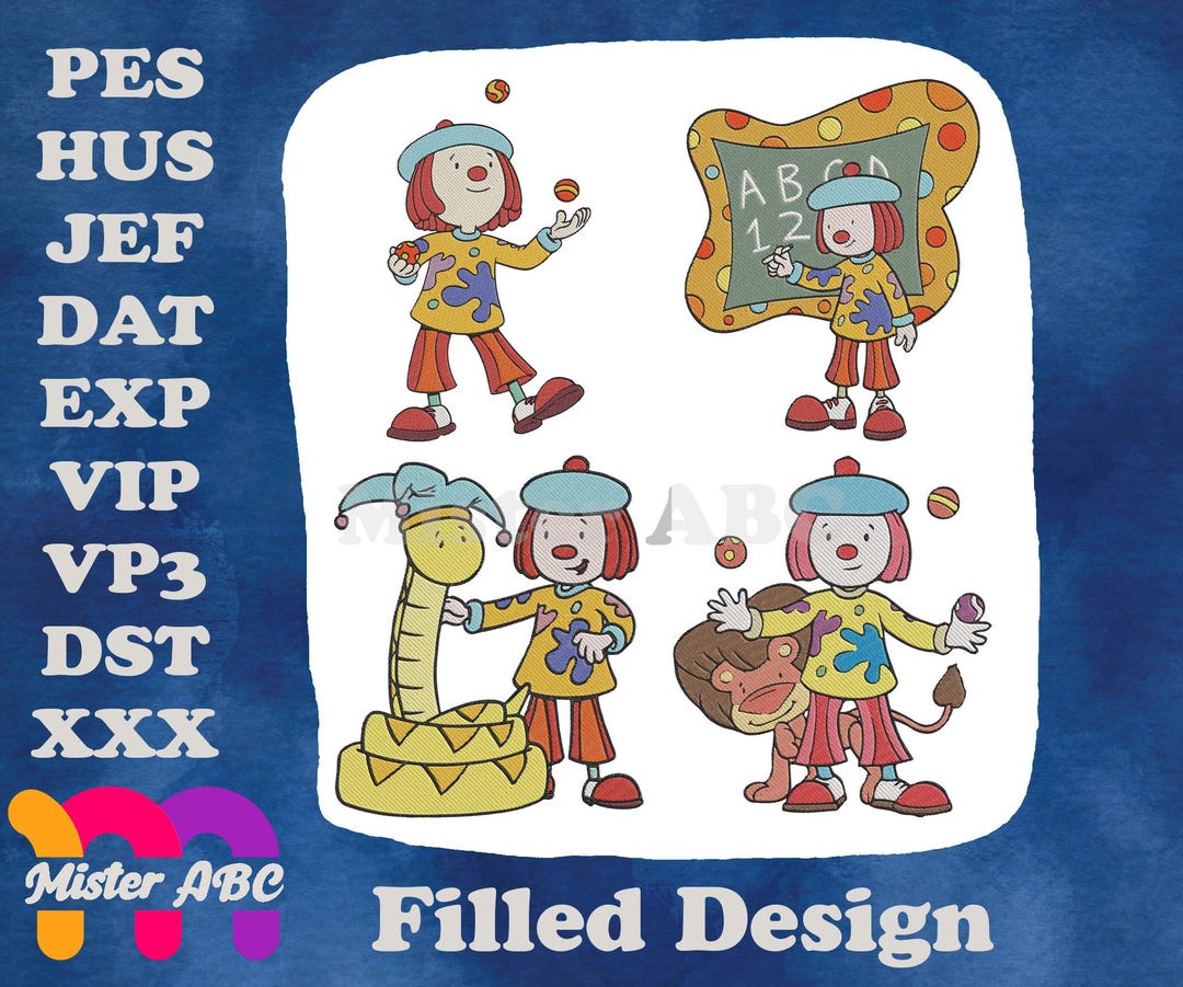 Jojos Circus Jojo Tickle Clown Juggling Abc Board With Giraffe and ...