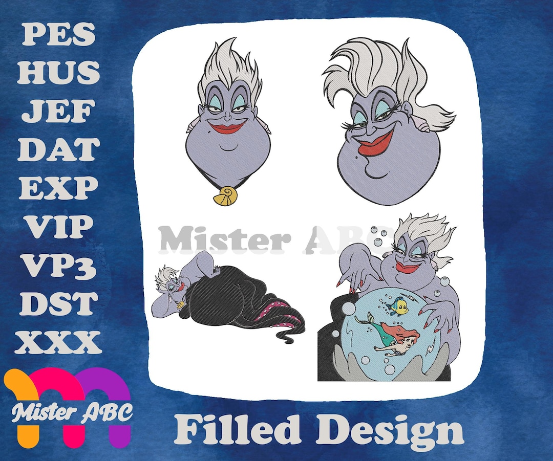 The Little Mermaid - Ursula the Sea Witch - Powerful Villain Poses and ...