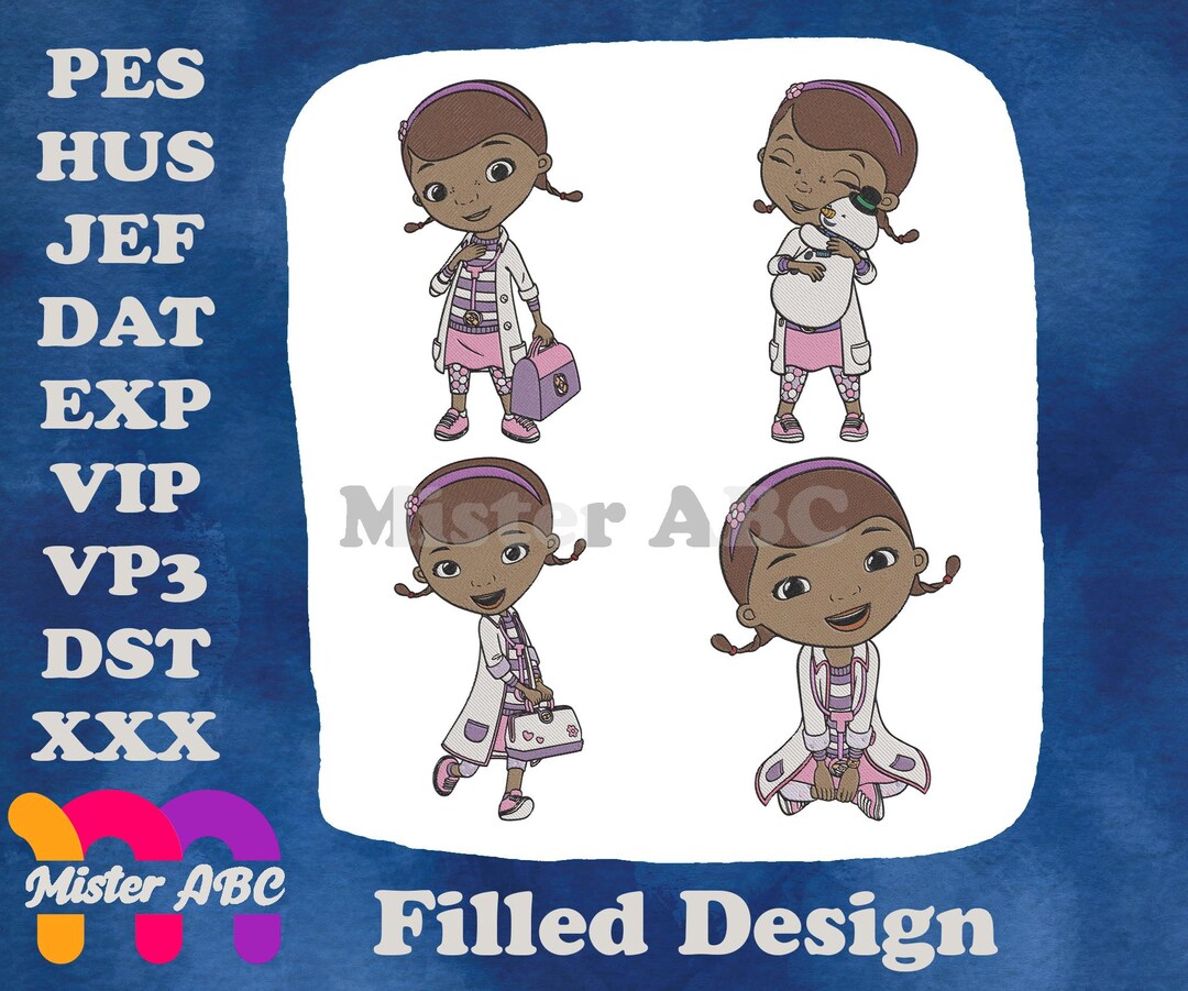 Doc Mcstuffins - Kind Toy Doctor Dottie - Caring Poses Collection - Cut ...