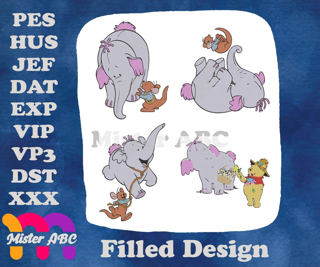 Disney Winnie Pooh Lumpy Heffalump Roo Kangaroo Tickling Laughing ...
