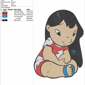 Disney Lilo Stitch Lilo in Swimsuit Lying on Beach Towel Record Player ...