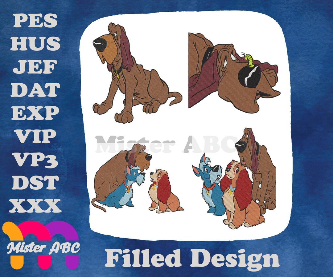Disney Dogs - Pluto and Fifi the Poodle - Bruno the Bloodhound From ...
