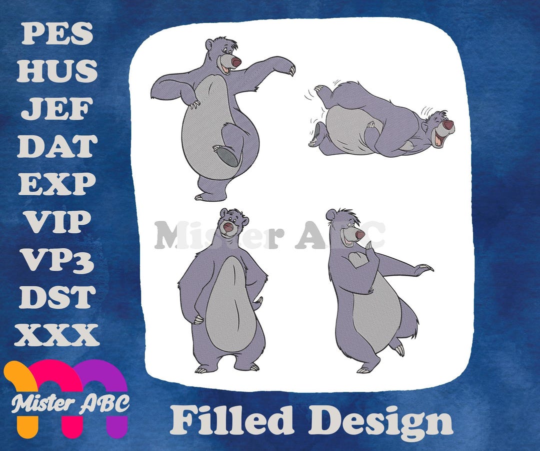 The Jungle Book - Baloo the Bear the Bare Necessities Singer - Dancing ...