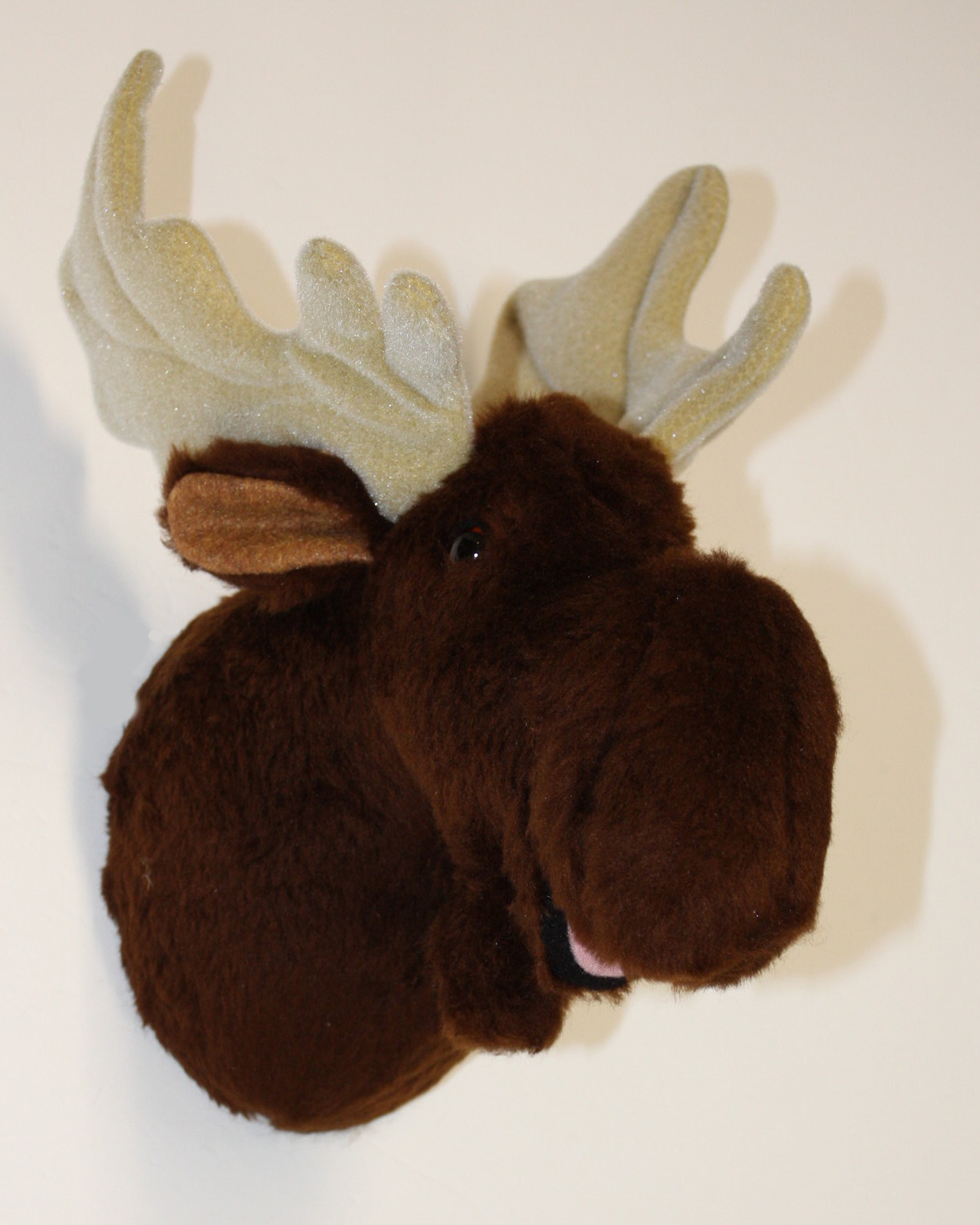 Plush Moose Head Maynard Small Wall Mount | Etsy
